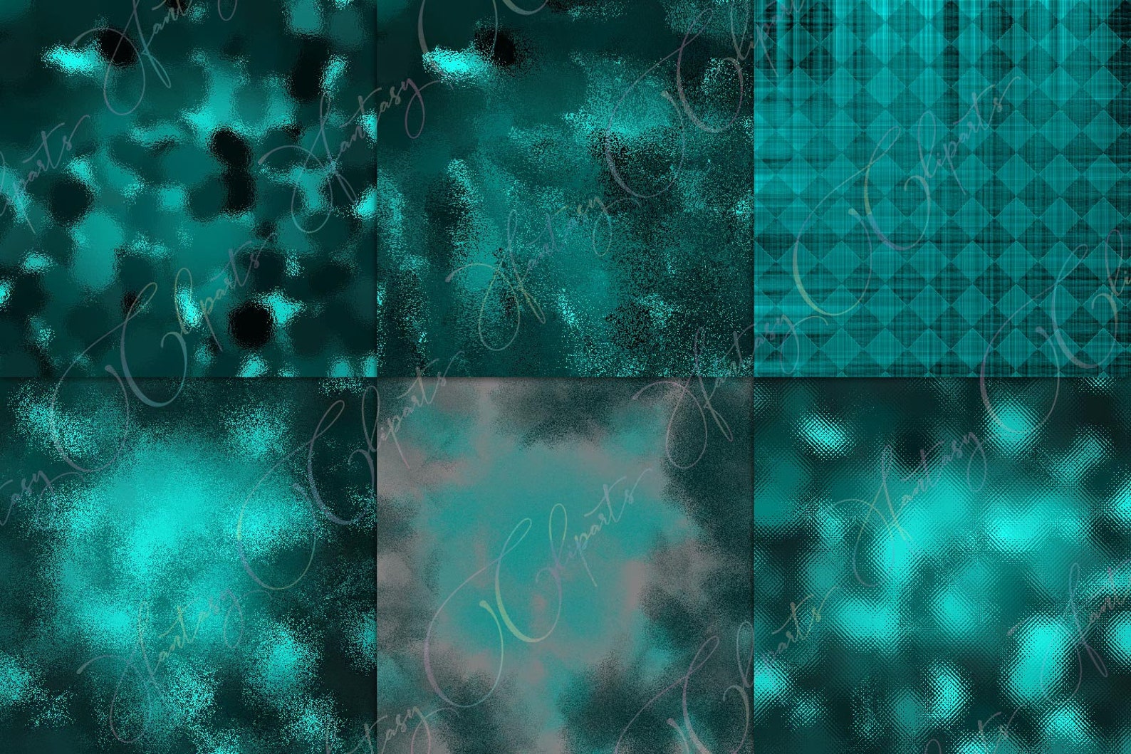 Turquoise Grunge Digital Paper Gothic Backgrounds Victorian - Etsy