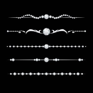 Diamond Borders, Diamonds Dividers, Border Clipart Set, Divider Clip ...
