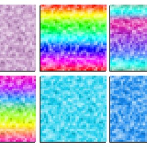 Pixelated Digital Paper Pixels Seamless Pattern Pixel Textures Rainbow ...