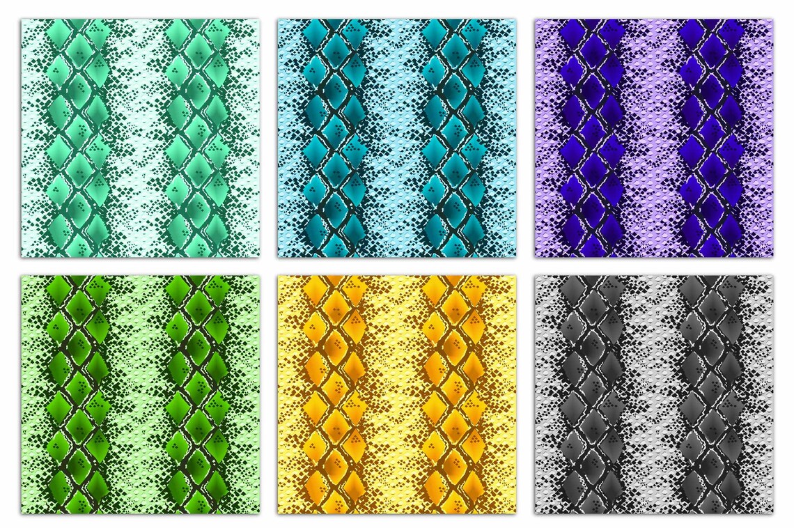 Snake Textures Digital Paper Seamless Pattern Animal - Etsy