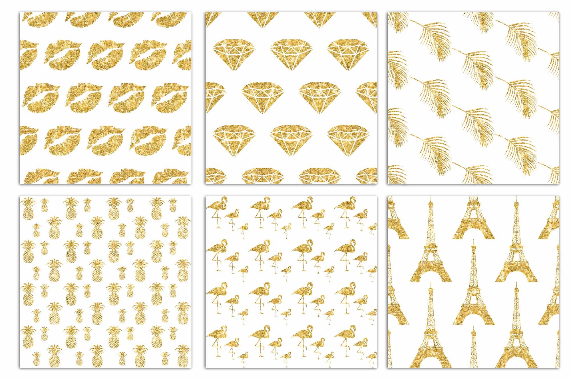 Gold Glitter Pattern Seamless Patterns Clipart Overlay Clip - Etsy