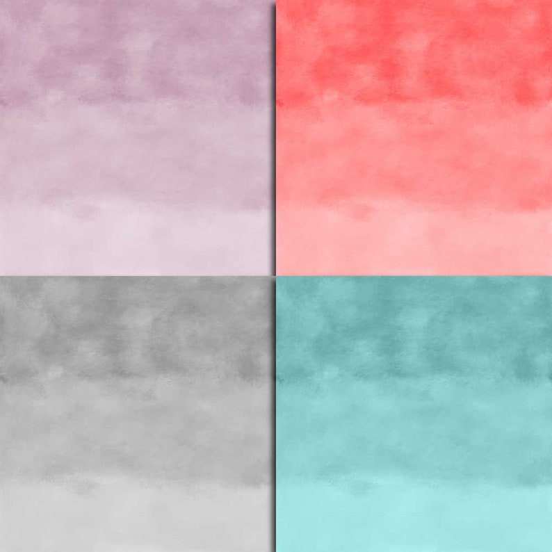 Watercolor ombre digital paper watercolour ombre blush | Etsy