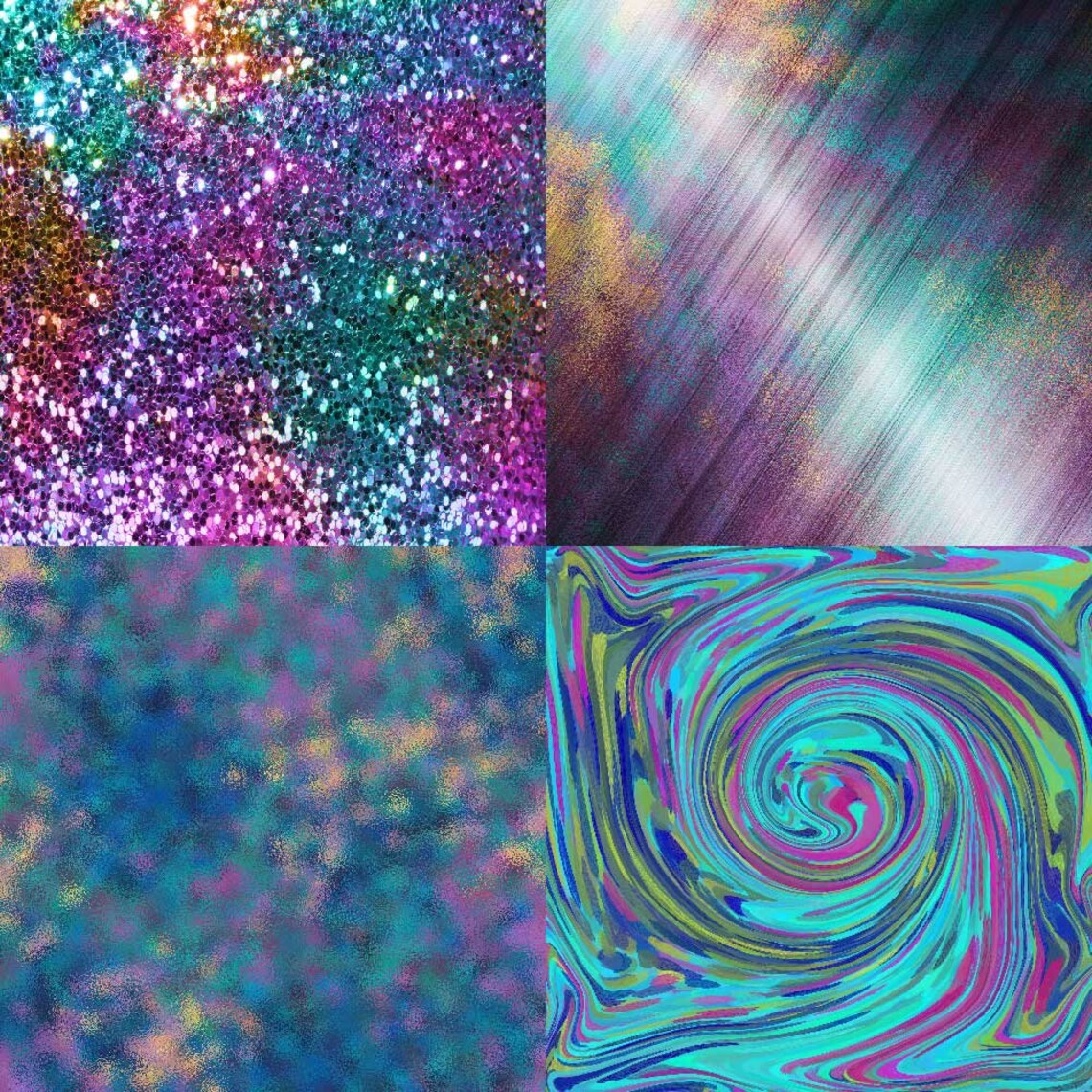 Peacock Colors Digital Paper Peacock Textures Abstract - Etsy