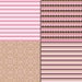 Pink and Brown Paper Digital Paper Pink Paper Pack Brown - Etsy