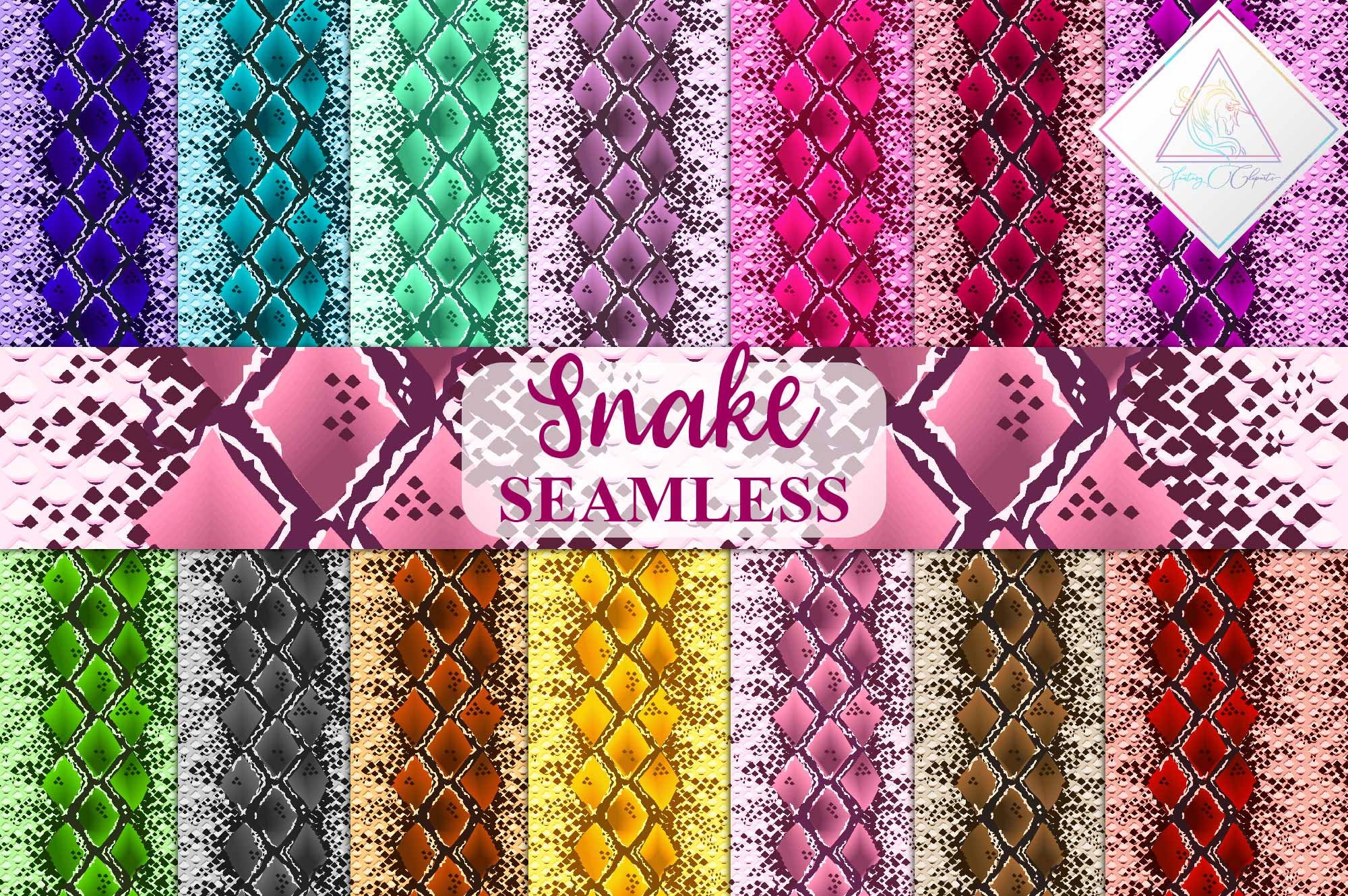 Snake Textures Digital Paper Seamless Pattern Animal - Etsy
