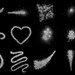 Silver Dust Black Glitter Digital Clipart Fairy Dusting - Etsy