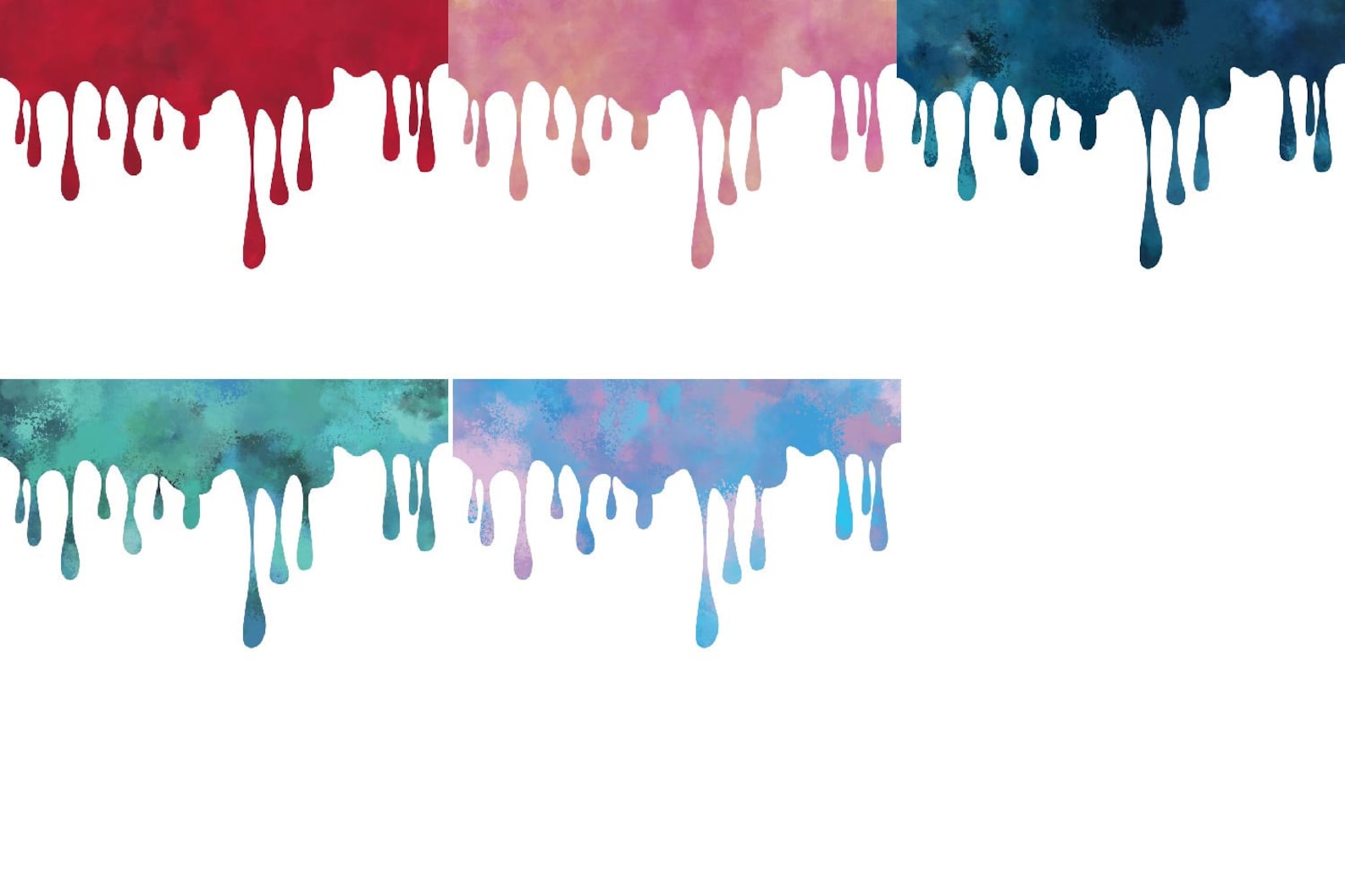 Watercolor Drips Drippings Overlay Sparkling Drops Dripping - Etsy ...