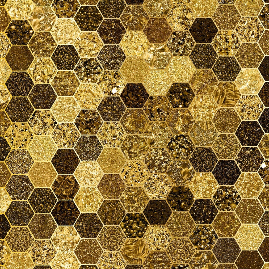 Glitter Honeycomb Digital Paper Glitter Paper Pack - Etsy