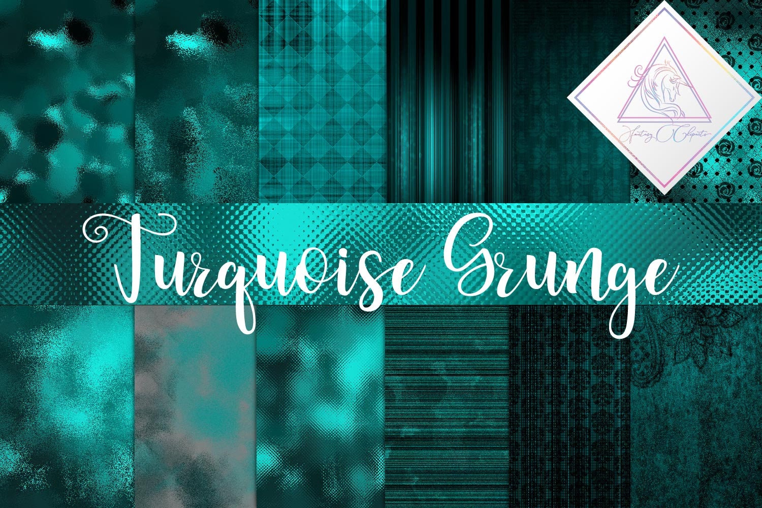 Turquoise grunge digital paper gothic backgrounds victorian | Etsy