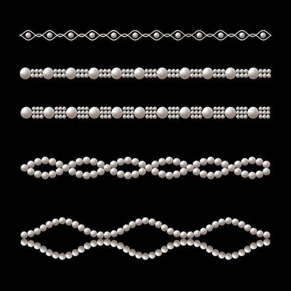 Pearls Border Clip Art