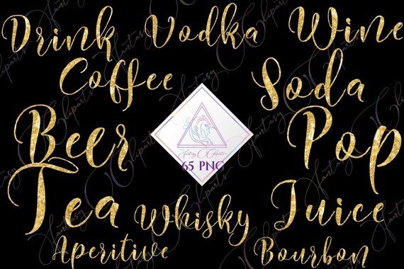 Drinks clipart with common words and phrases in png made by fantasy ...