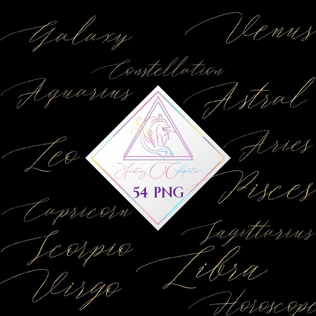 Astrology Word Art, Zodiac Signs Png, Planet Names Overlay, Horoscope ...