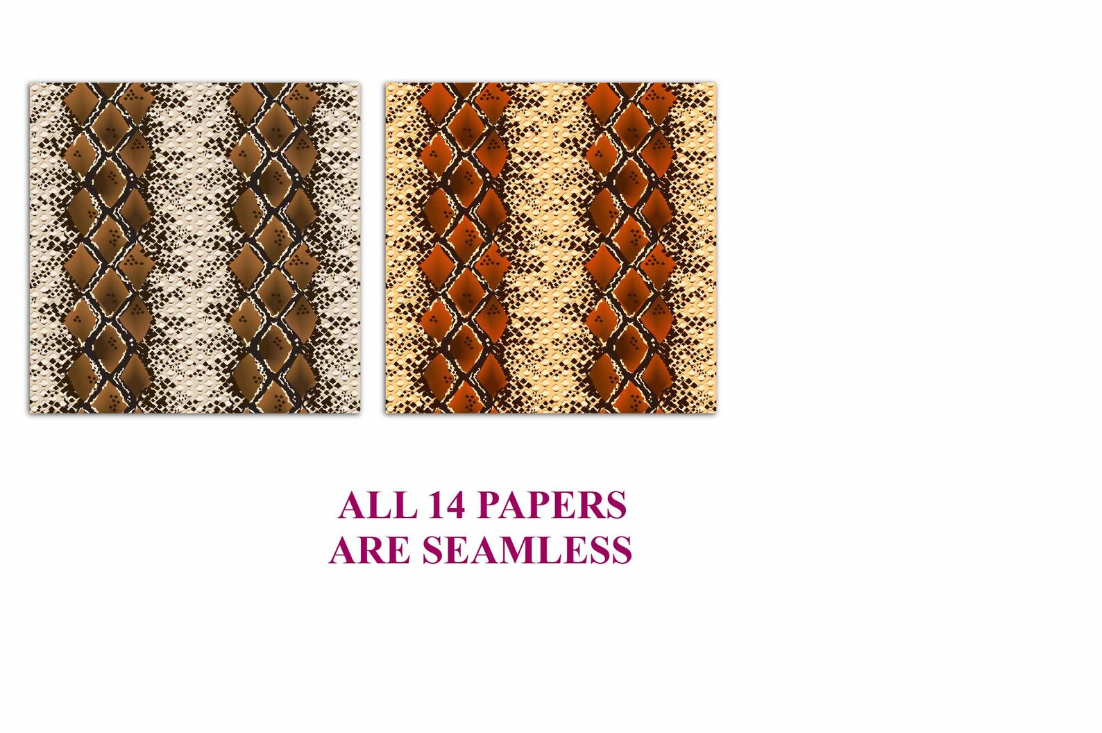 Snake Textures Digital Paper Seamless Pattern Animal - Etsy