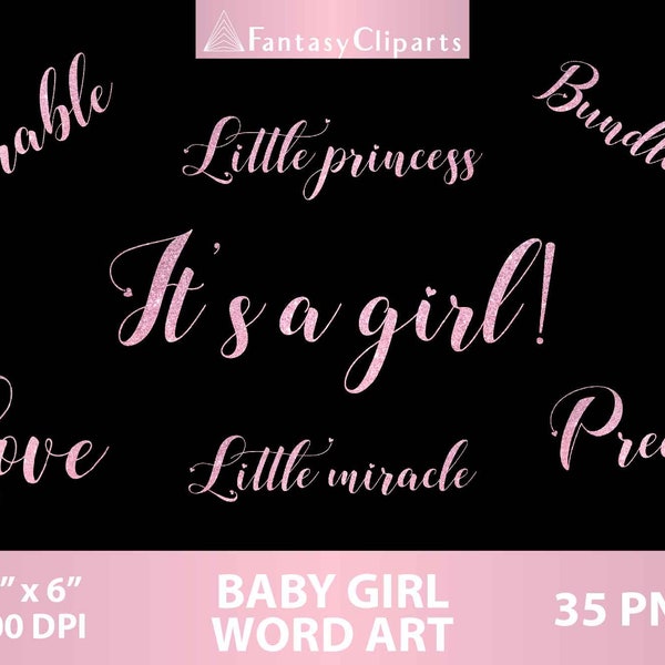 Baby Girl Words - Etsy