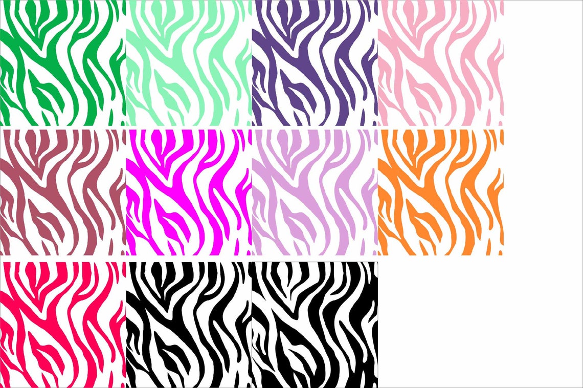 Tiger Stripes Clipart Overlay Animal Print Wild Cat Pink - Etsy