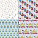 Ice Cream Paper, Kids Digital Paper, Children Scrapbook, Summer Paper ...