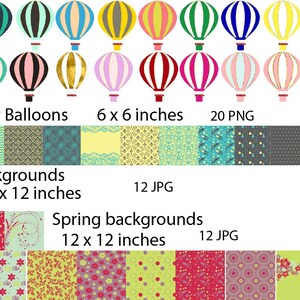 Spring Bundle Huge Clip Art Set, Birds Graphics Cherry Blossom Clipart ...