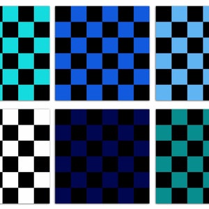 Black Checkers, Seamless Patterns, Digital Paper, Chess Board, Checker ...