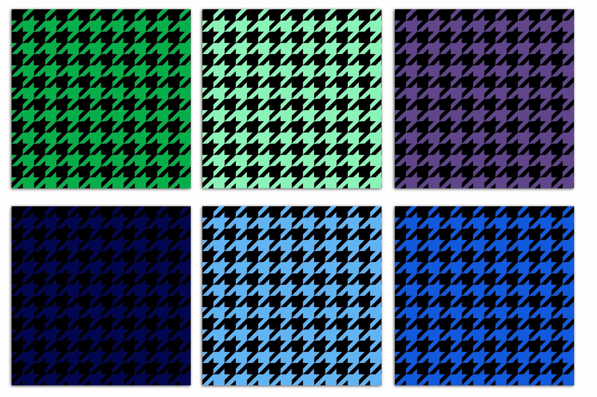 Houndstooth Pattern Digital Paper Seamless Patterns - Etsy