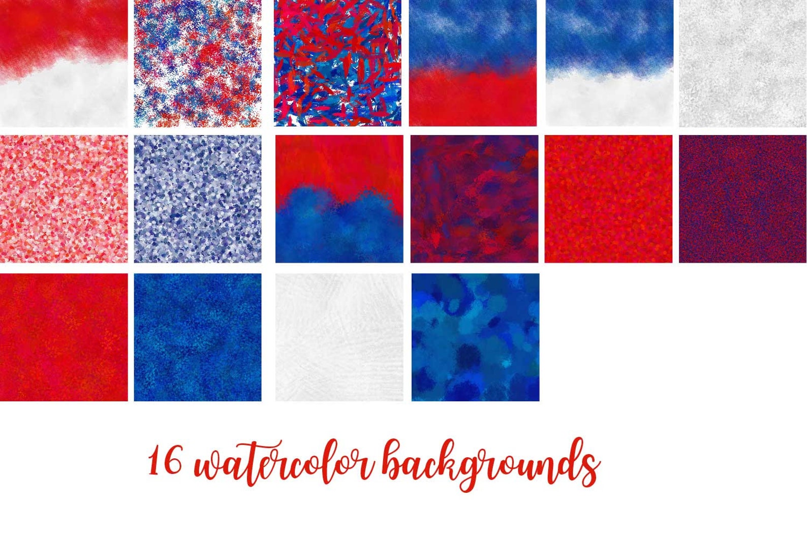 4th of July Huge Bundle of Watercolor Digital Papers - Etsy
