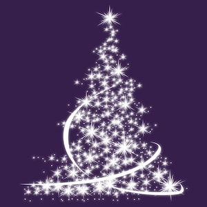 Christmas Trees, Glowing Trees, Christmas Decor, Christmas Clipart ...