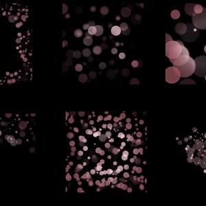 Rose Gold Bokeh, Graphics Overlay, Digital Clipart, Glowing Lights ...