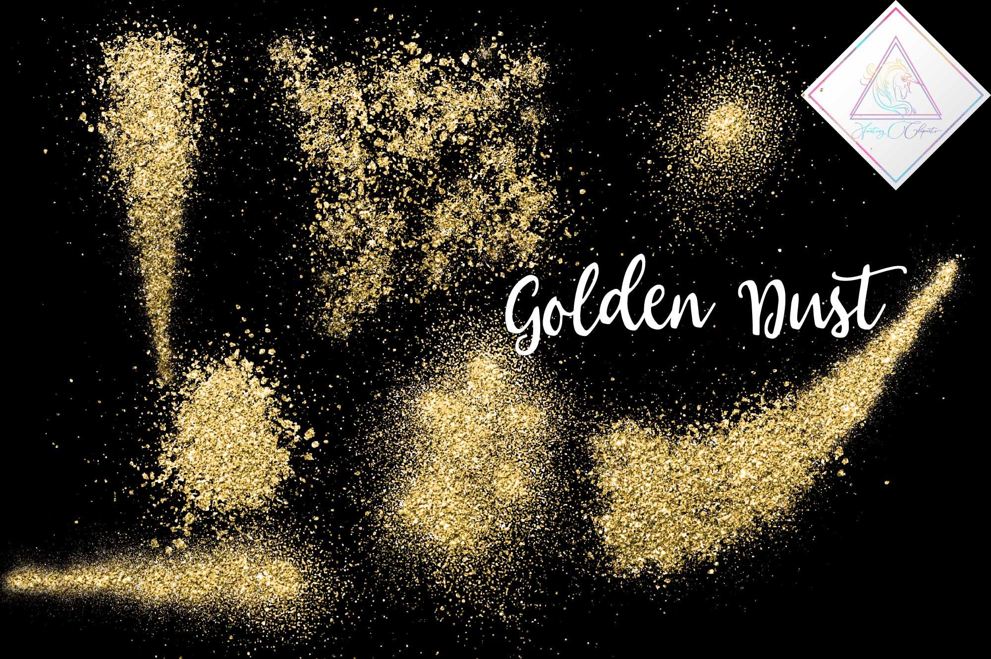 Goldstaub goldener Glitzer digitale Clipart Feenstaub | Etsy
