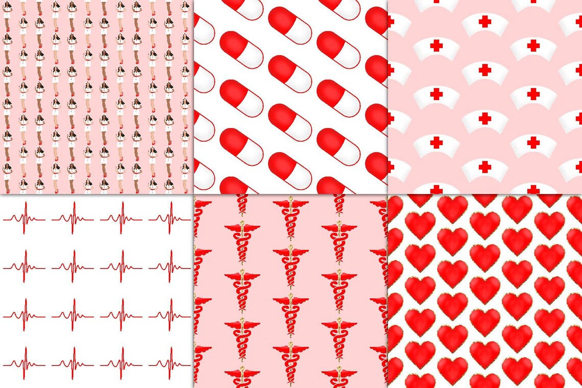 Nurse Digital Paper, Nurses Scrapbooking, Medical Health, Medicine ...