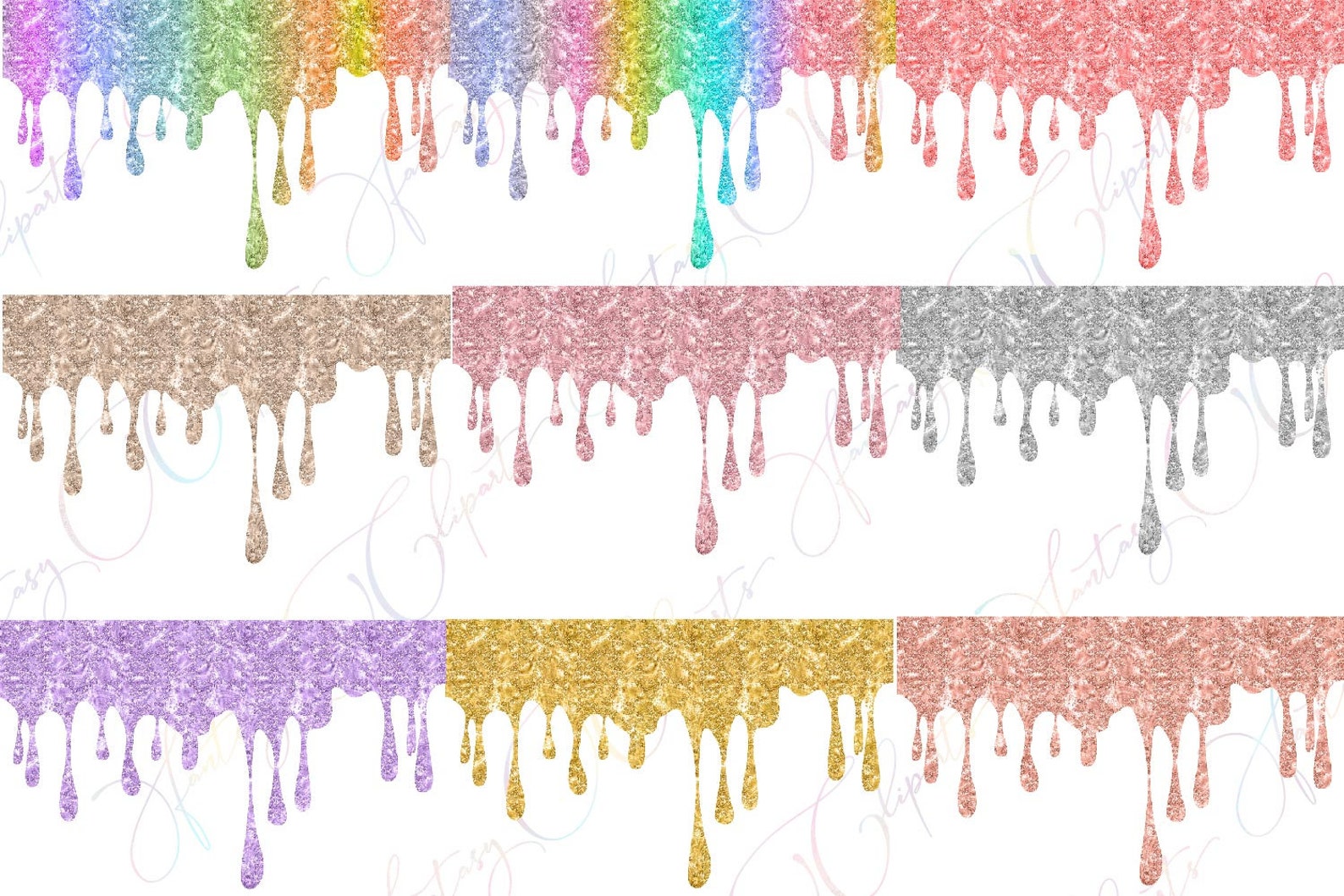 Glitter Drippings Dripping Overlay Sparkling Drips Liquid - Etsy