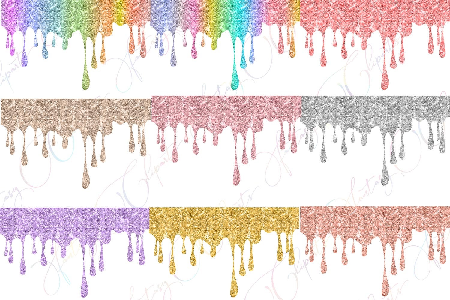 Glitter Drippings Dripping Overlay Sparkling Drips Liquid - Etsy