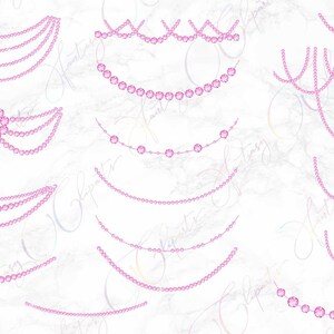 Pink Diamonds, Diamond Clipart, Rhinestone Strands, Jewelry Clip Art ...