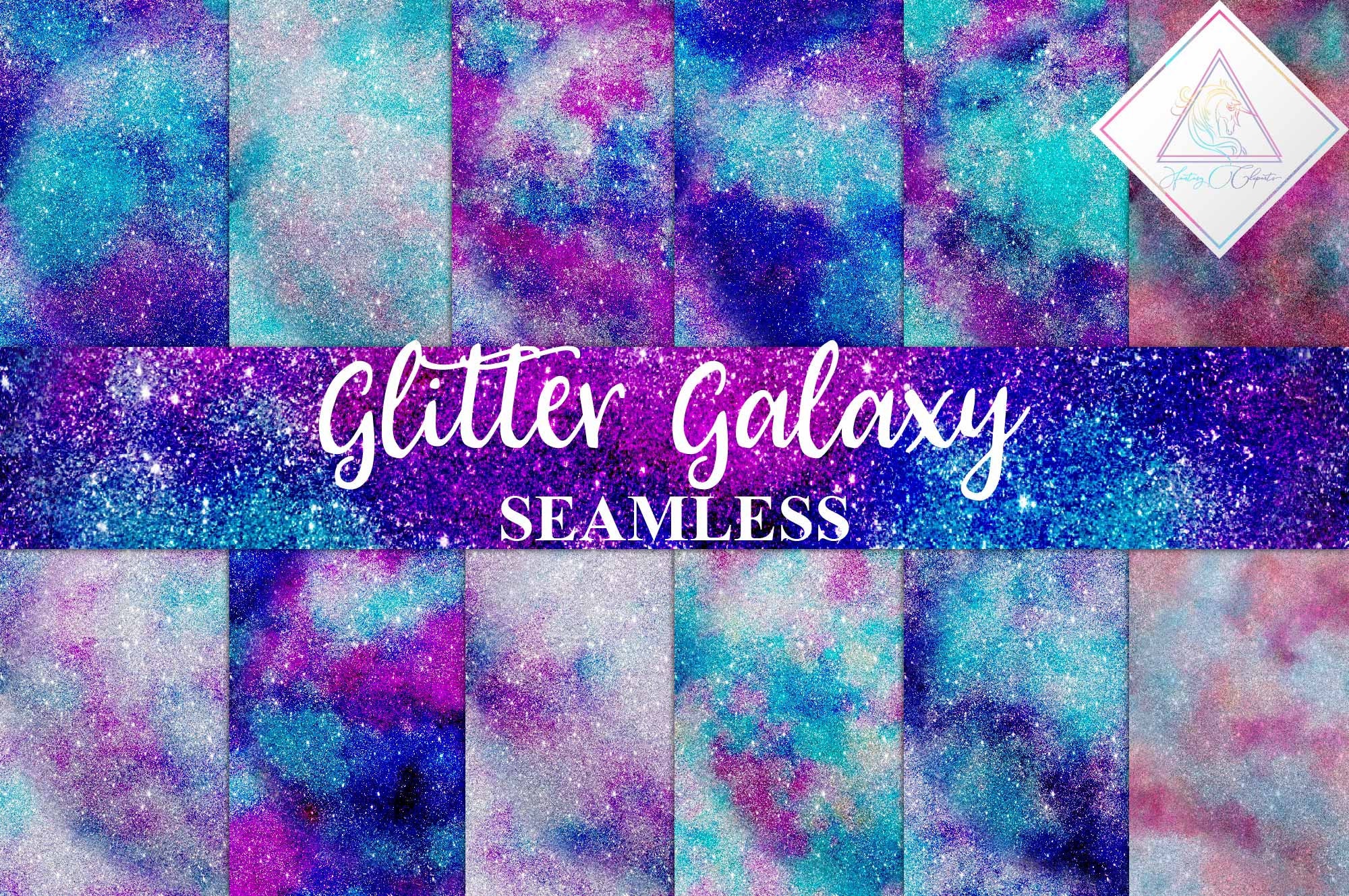 Glitter Backgrounds Galaxy Paper Pack Digital Paper Ombre | Etsy Canada
