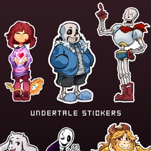 Undertale Stickers Waterproof Vinyl 2-3 Inches - Etsy UK