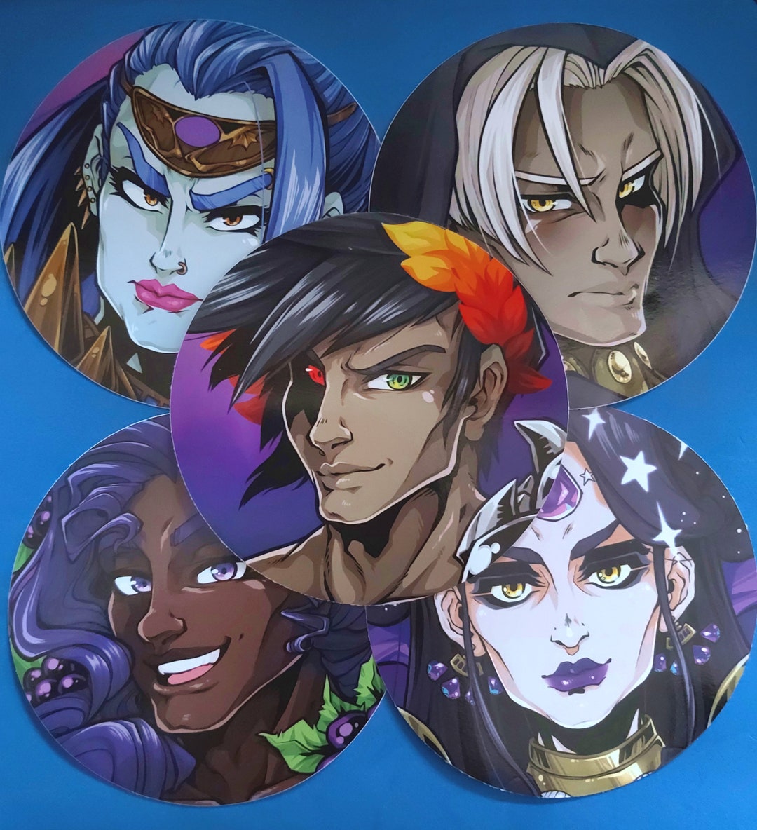 Hades Big Round Stickers 10cm - Etsy