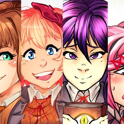 Doki Doki Literature Club Poster - Etsy