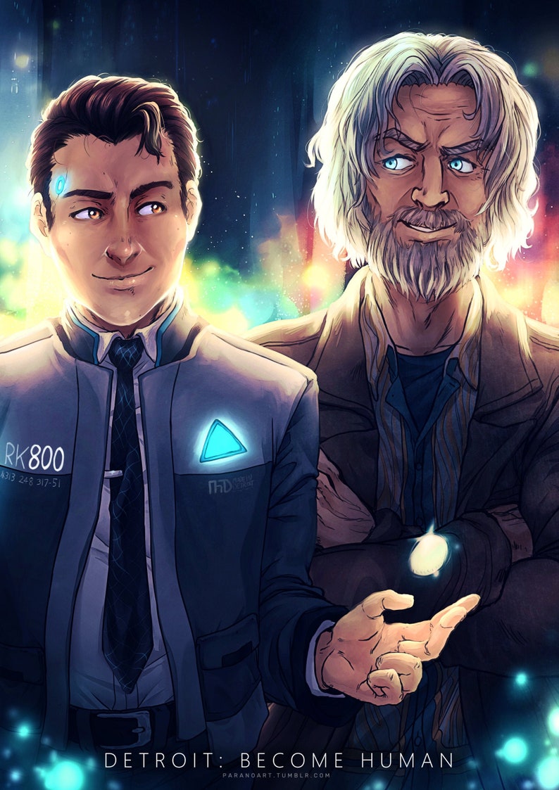 Detroit: Become Human Connor and Hank A4/A3 Print | Etsy