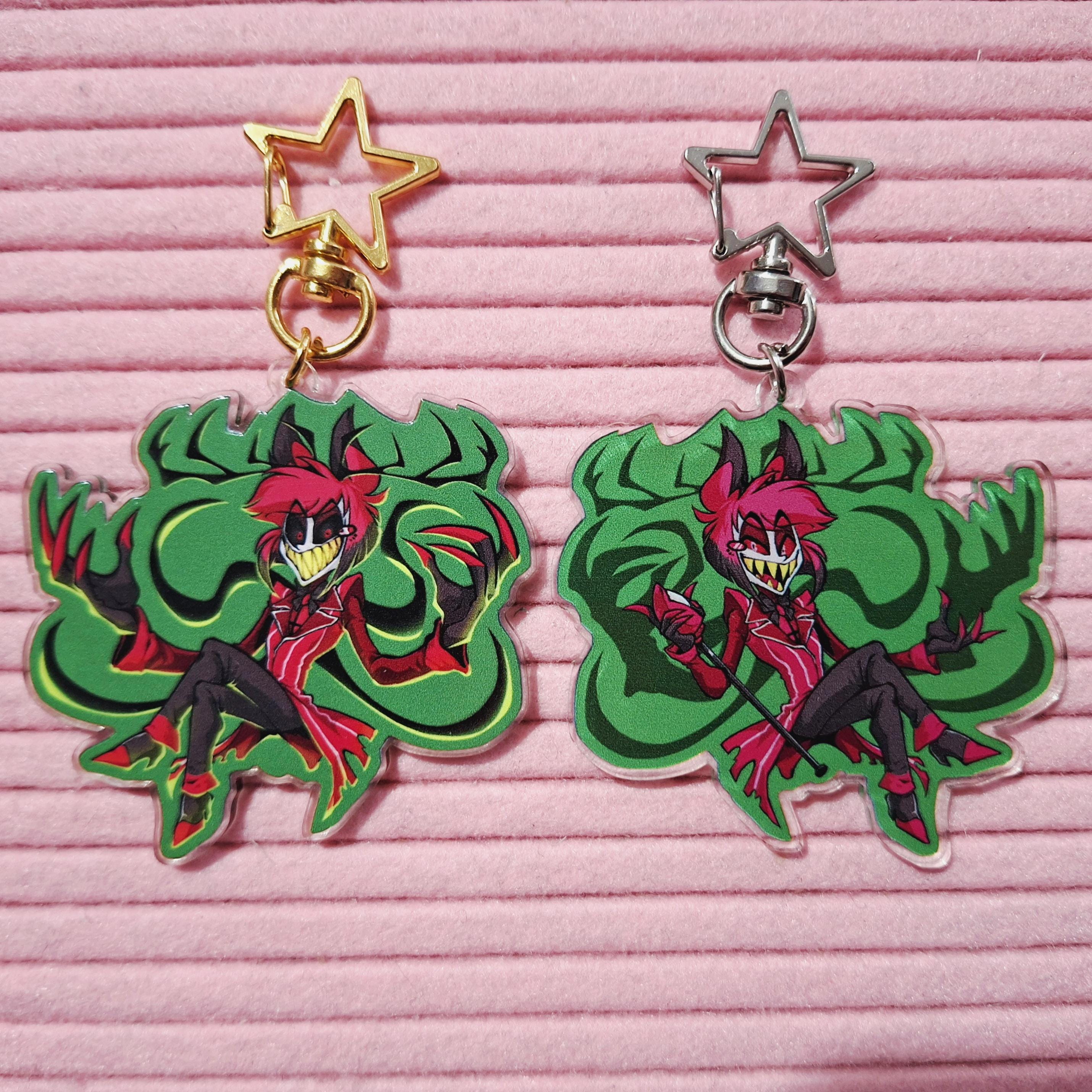 HAZBIN HOTEL Transform Keychains - Lucifer Alastor Vaggie Angel Dust ...