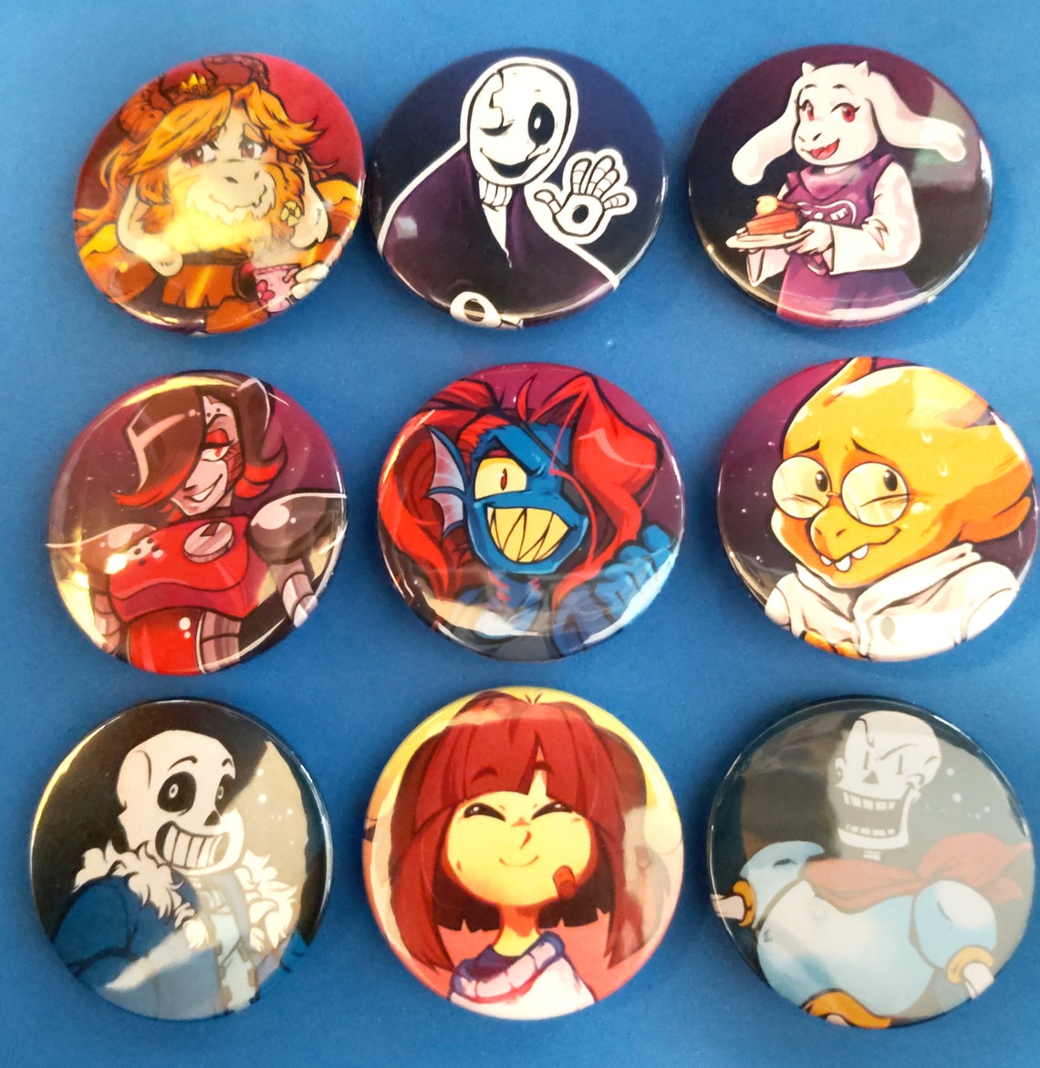 Undertale 1.5 Button Pins Badges | Etsy