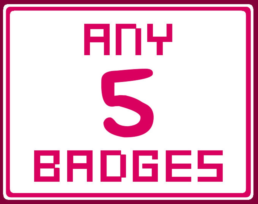 Any 5 Badges - Etsy UK