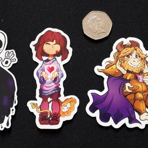 Undertale Stickers Waterproof Vinyl 2-3 Inches - Etsy UK