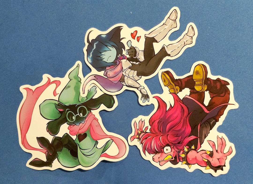 Deltarune Stickers Waterproof Vinyl 2-3 Inches - Etsy