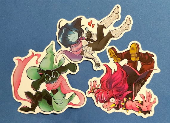 Deltarune Stickers Waterproof Vinyl 2-3 Inches - Etsy