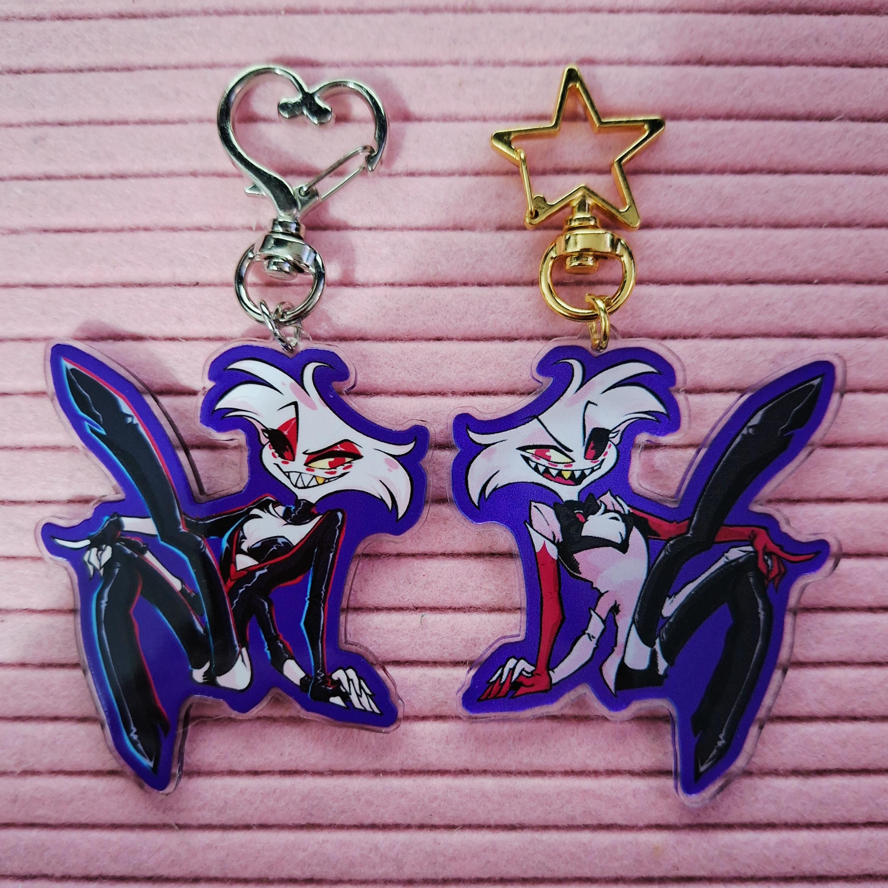 HAZBIN HOTEL Transform Keychains - Lucifer Alastor Vaggie Angel Dust ...