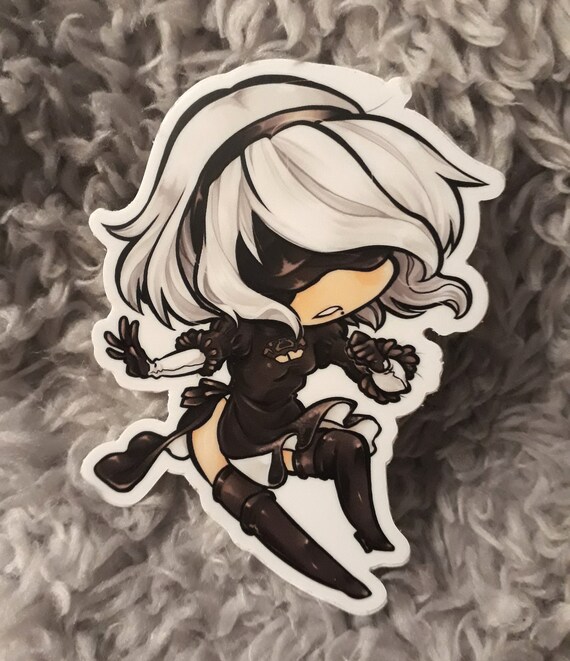Paper & Party Supplies 2b Neir Automata chibi sticker Paper etna.com.pe