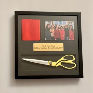 Personalized Ribbon Cutting Ceremony Momento Box Kit - Engraved Laser ...