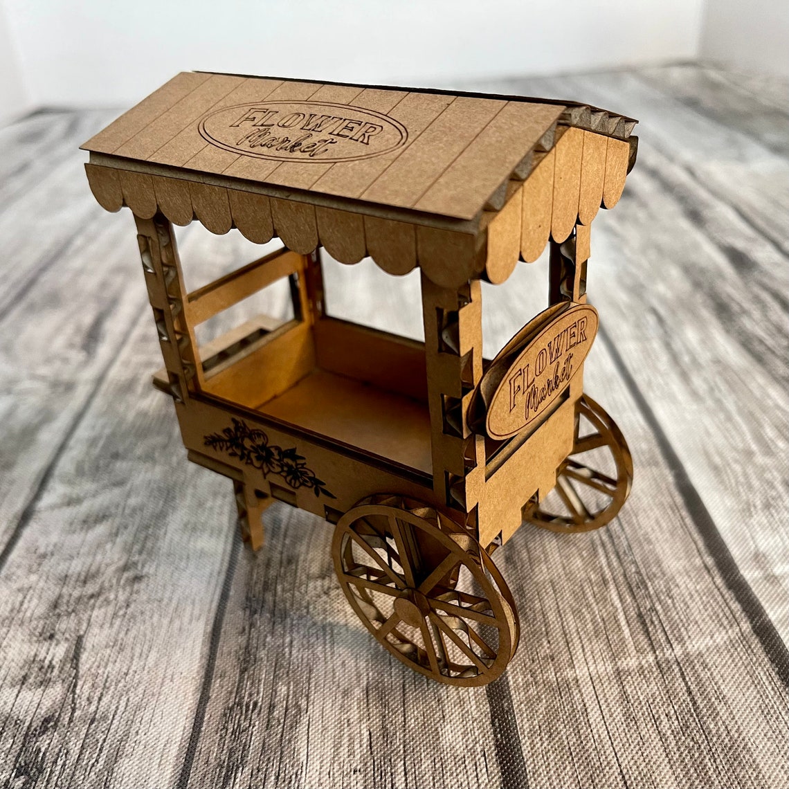 DIY Cardboard Flower Cart Kit: Party Favor Candy Stand Decor - Etsy