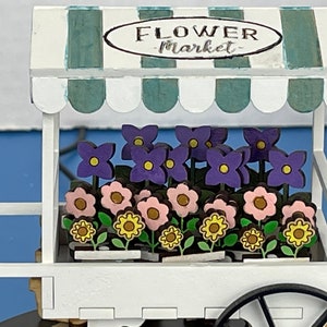 Paris Flower Cart Street Market - Digital Laser Ready Files - SVG ...