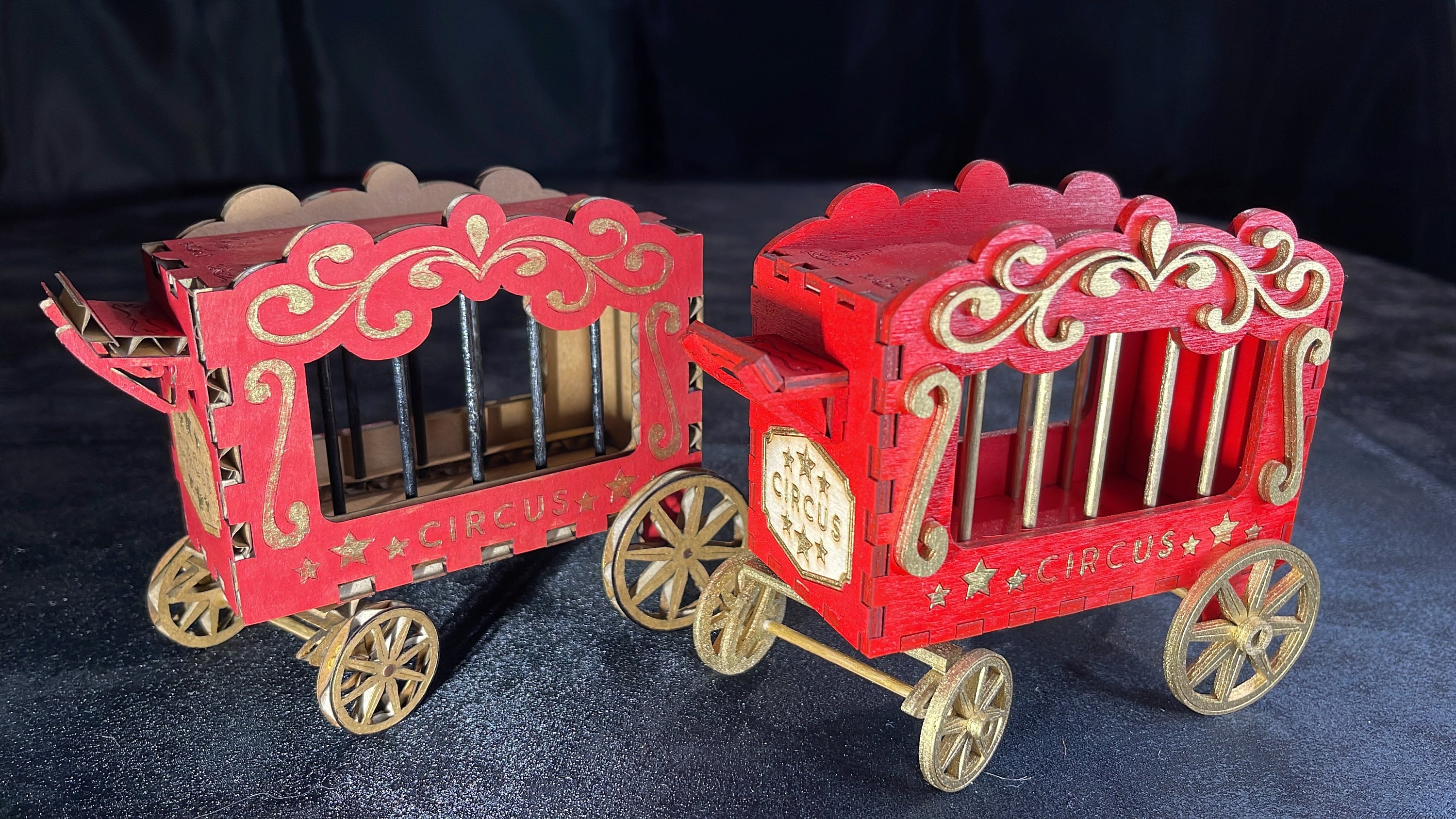 Circus Wagon Cart Train Candy Stand Goodie Favor Box Decor | Etsy
