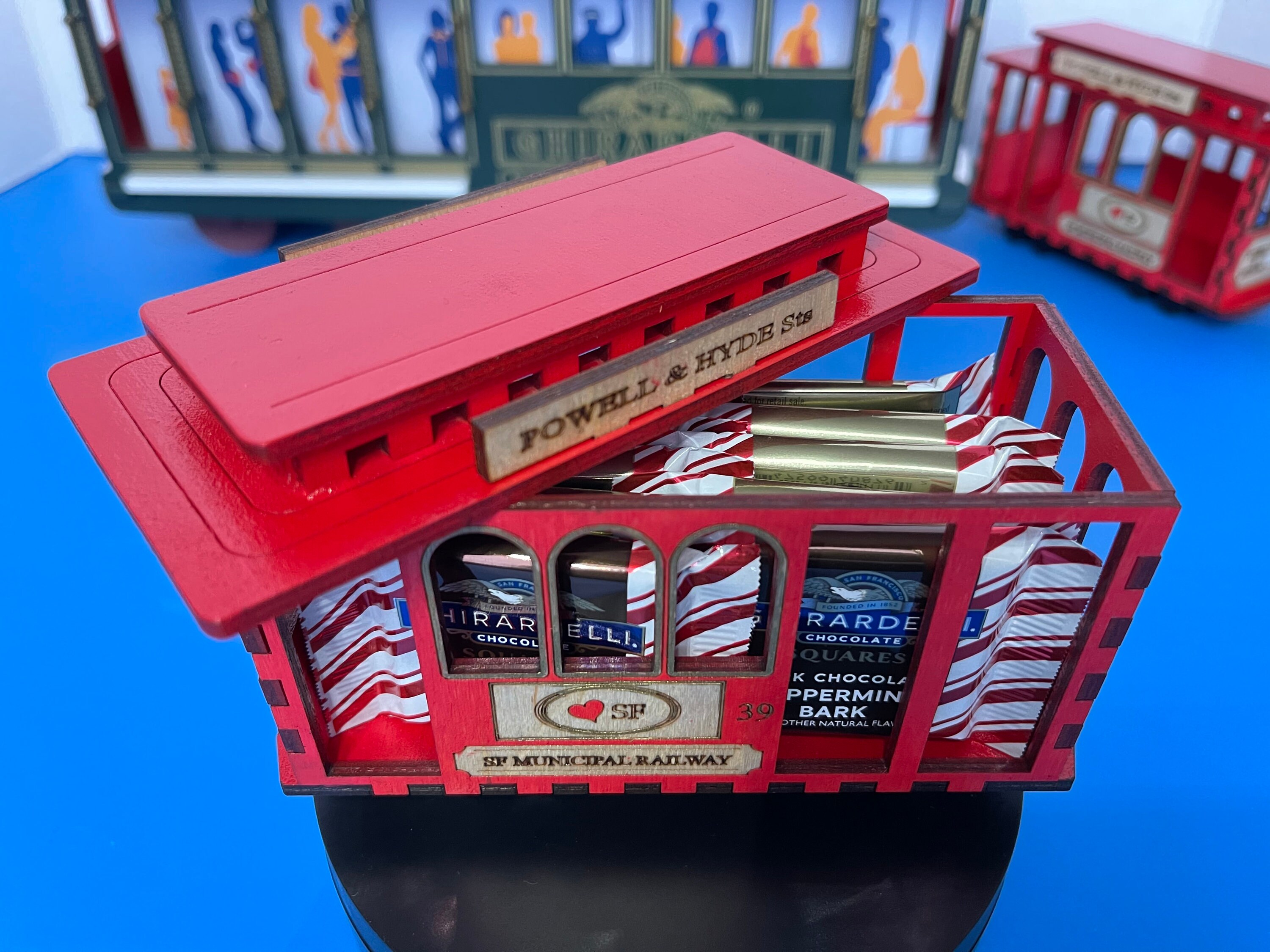 Cable Car Trolley Candy Stand Goodie Favor Box Table Decor - Etsy
