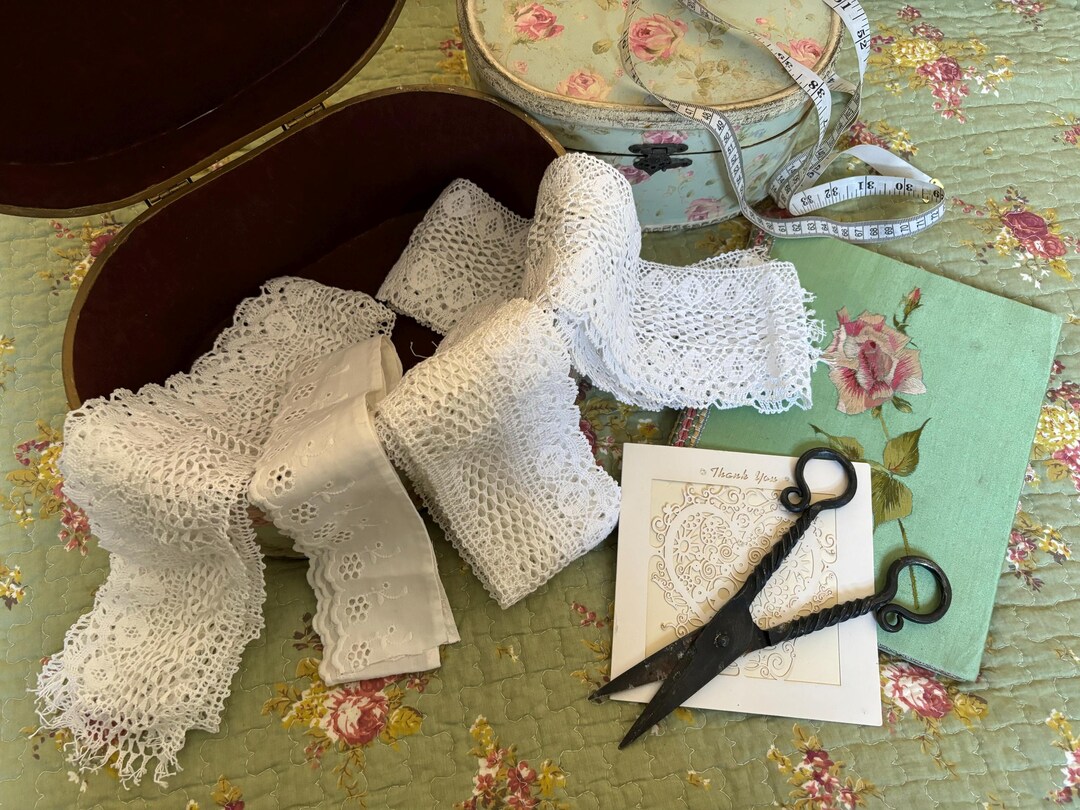 Vintage Lace and Broderie Anglaise - Etsy